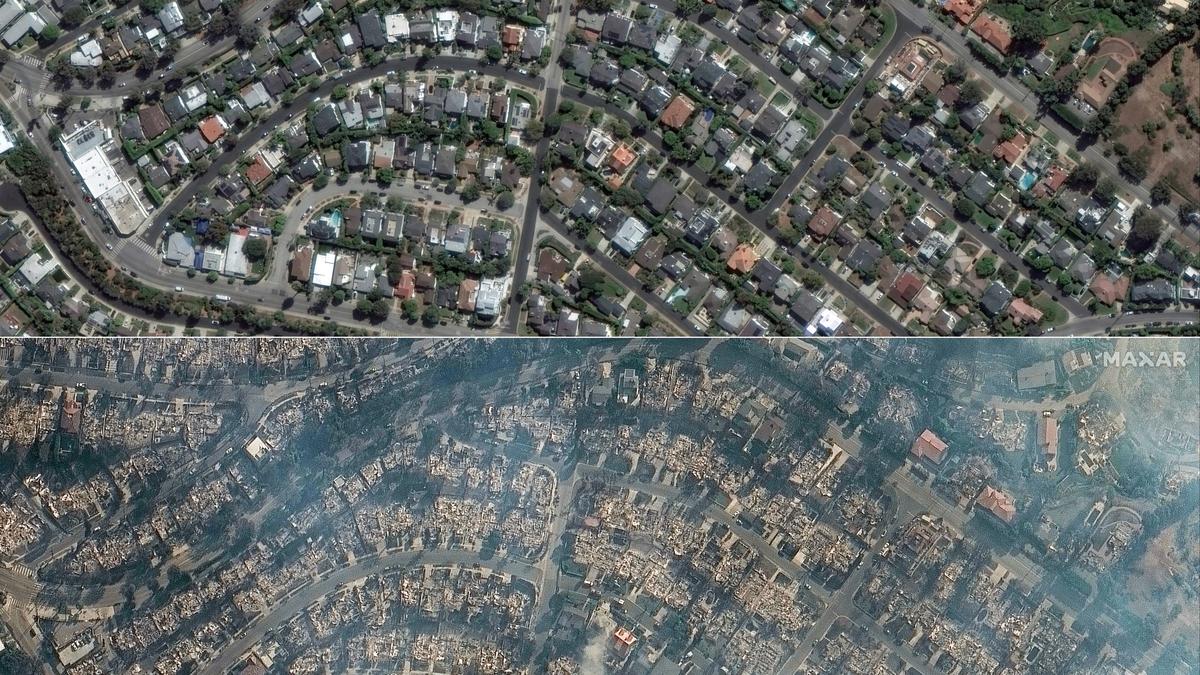 LA wildfires in pictures: Photos show the heartbreaking destruction ...