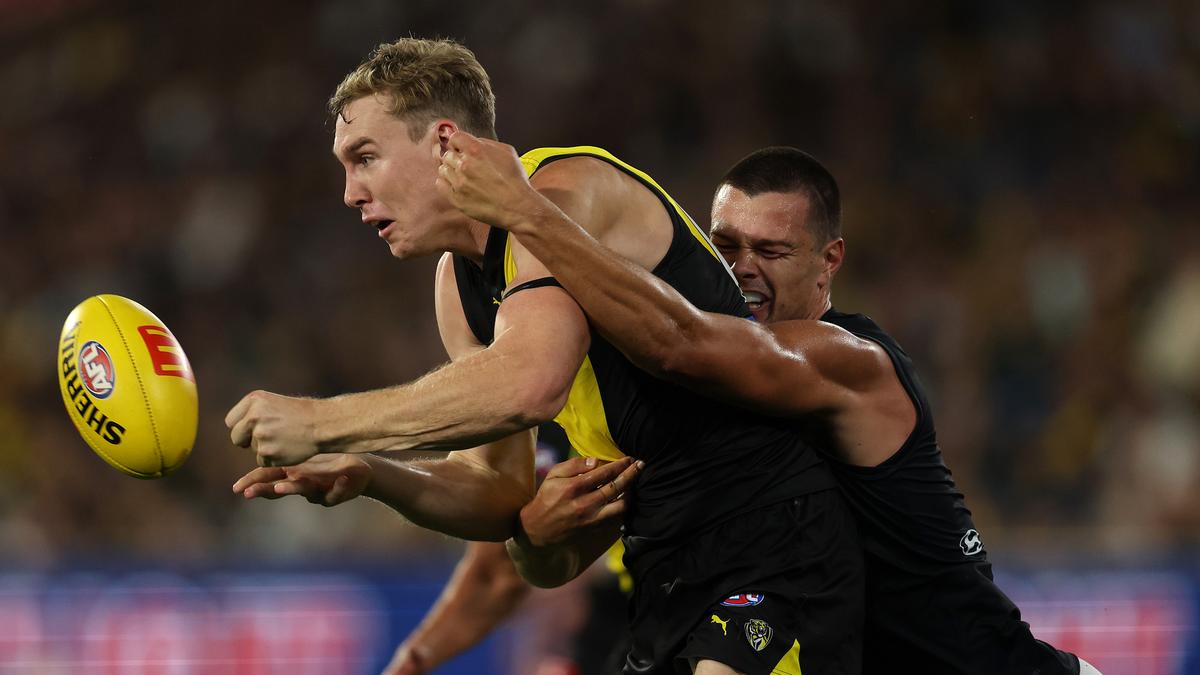 AFL Tribunal: Tom Lynch one-match ban for hit on Tom De Koning upheld ...