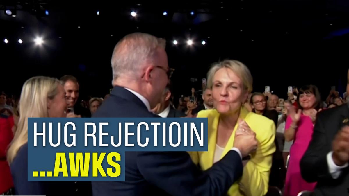 The most CRINGE election ever? Albo’s awkward moment with Plibersek vs ...