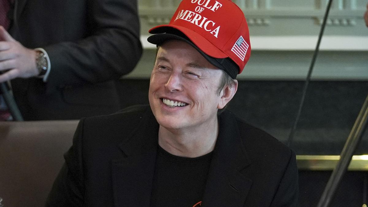 Musk wears ‘Gulf Of America’, DOGE hats during White House meeting with ...