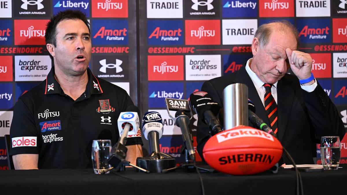 Essendon president David Barham stands down as ex-player Andrew Welsh ...